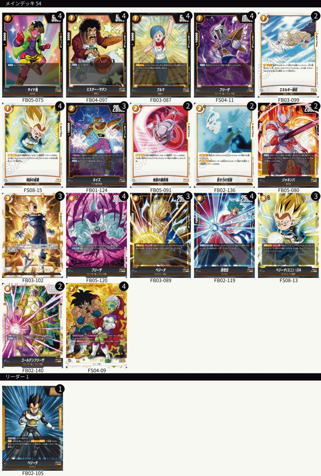 【DBFW】6弾でも立ち位置良好 黄ベジデッキ紹介 | なごみのTCG＋